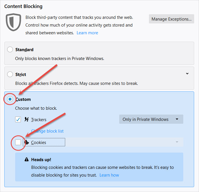 Enable third-party cookies (Original) - eLearning - University of ...