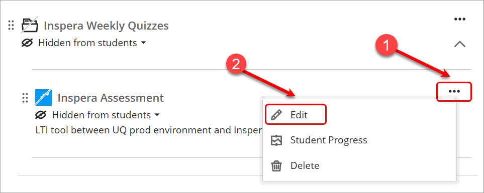 Create an Inspera submission link in Learn.UQ (Ultra) - eLearning ...