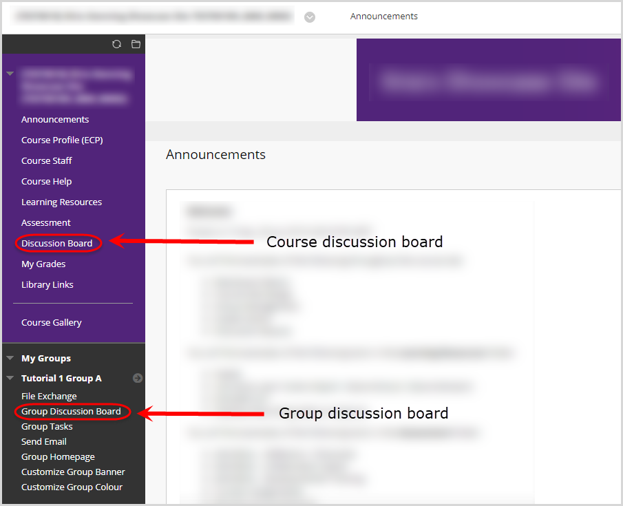 Create Group Discussion Boards (Original) - eLearning - University of ...